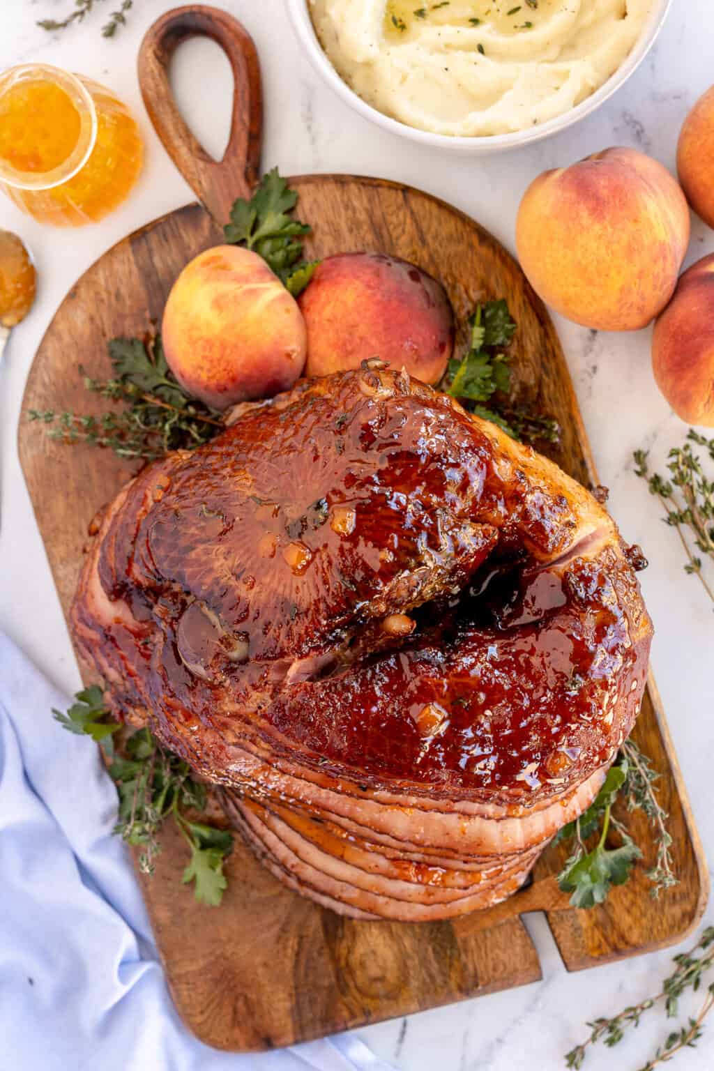 Slow Cooker Glazed Ham Recipe | Valerie's Kitchen