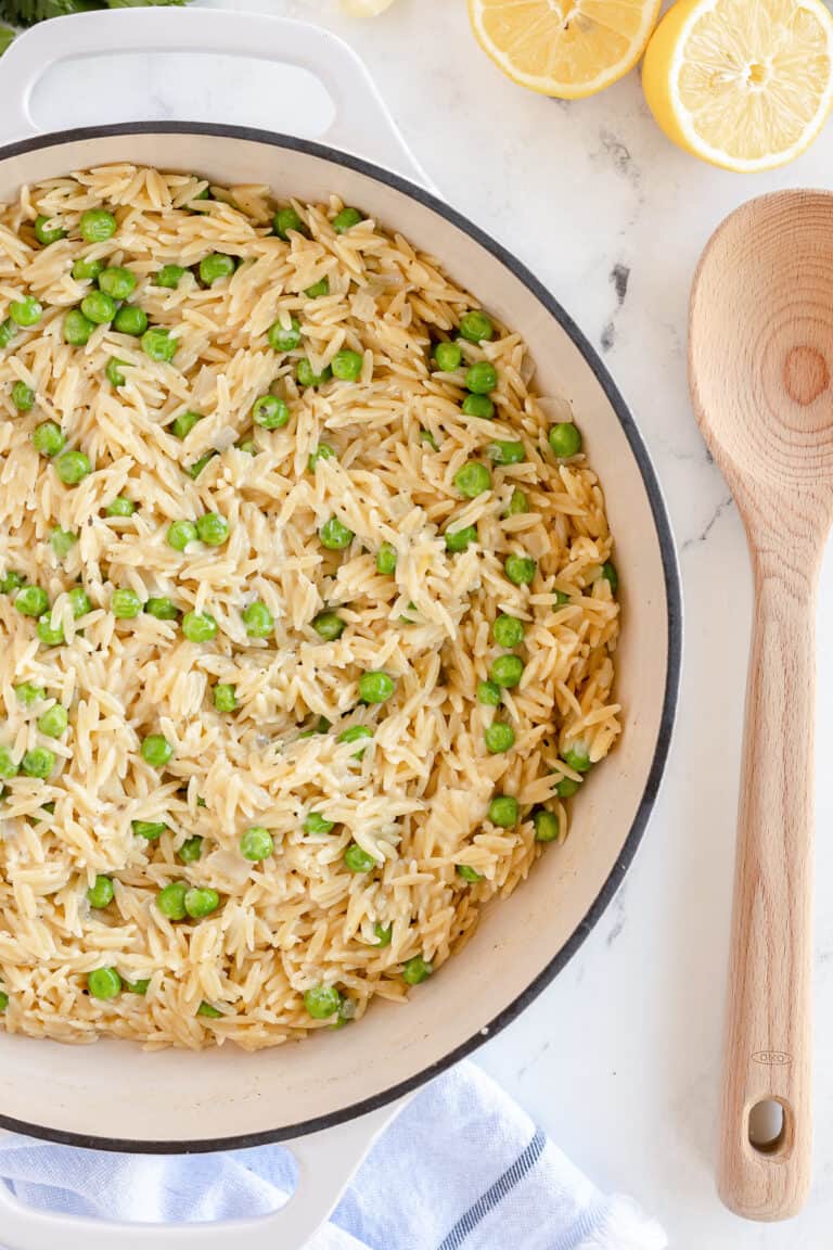 Orzo with Peas and Parmesan
