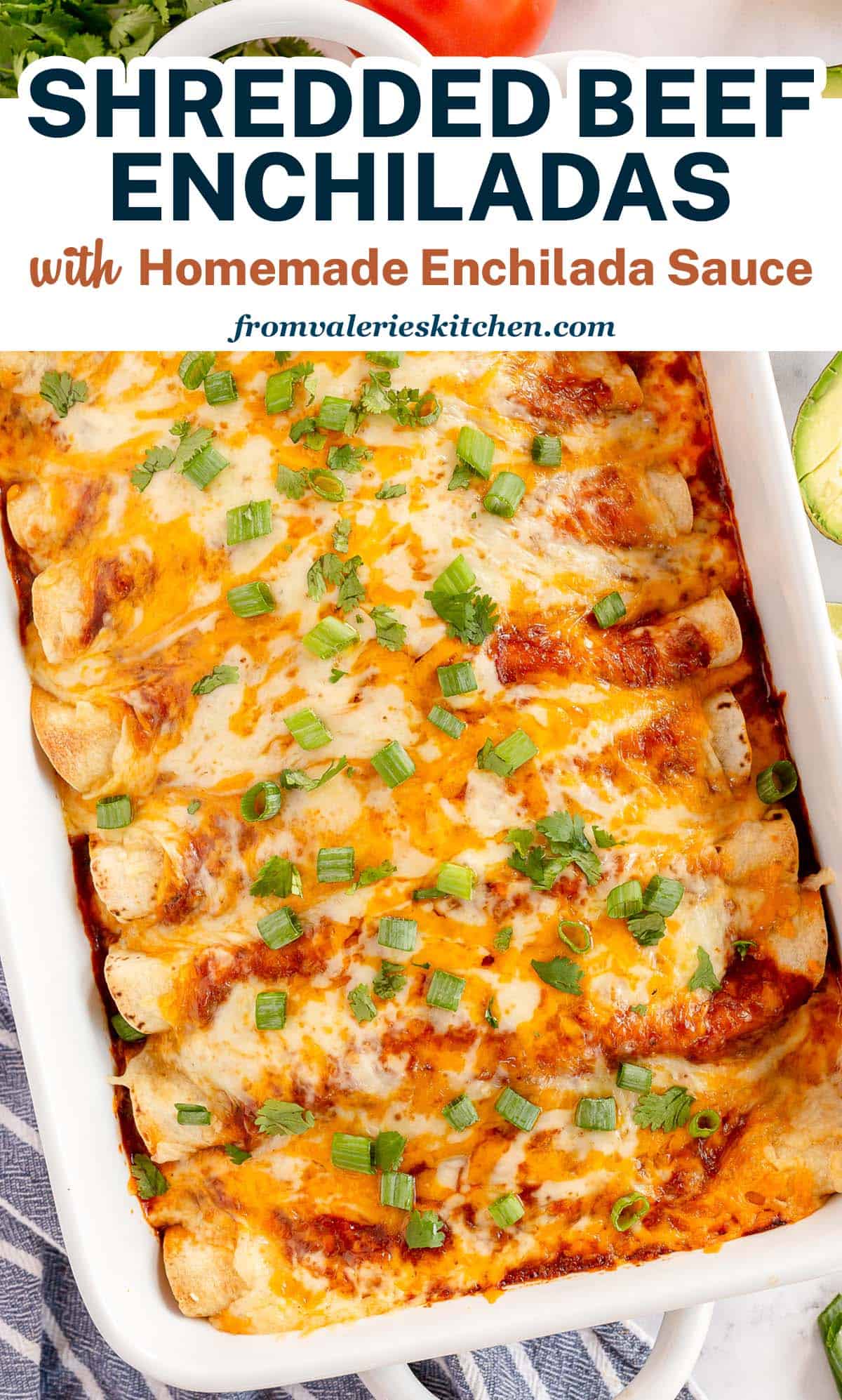 Shredded Beef Enchiladas | Valerie's Kitchen