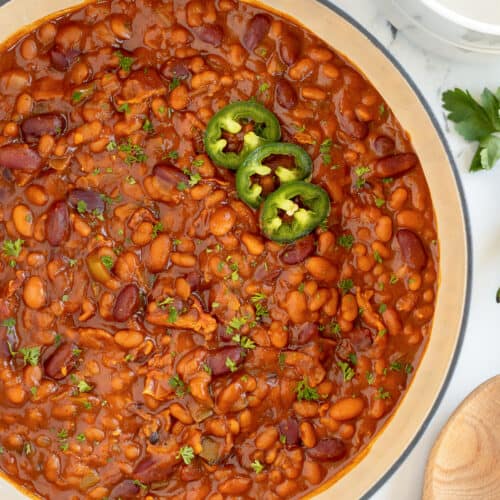 Spicy Baked Beans | Valerie's Kitchen
