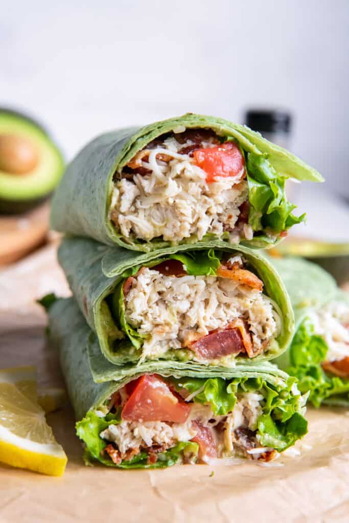 California Club Wraps (Chicken or Turkey) | Valerie's Kitchen