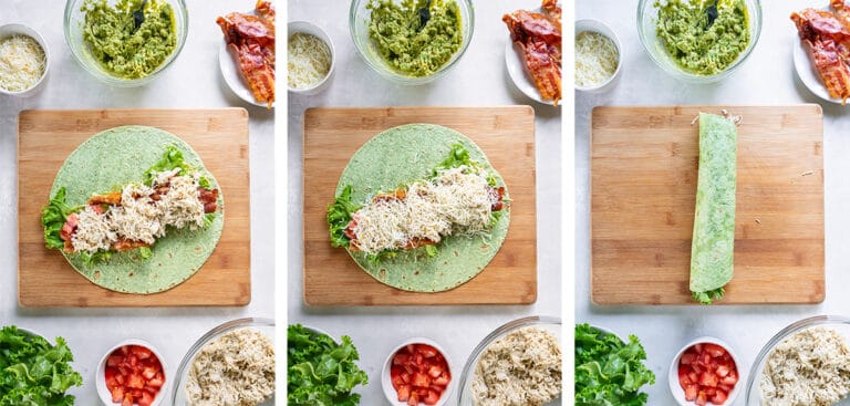 California Club Wraps (Chicken or Turkey) | Valerie's Kitchen