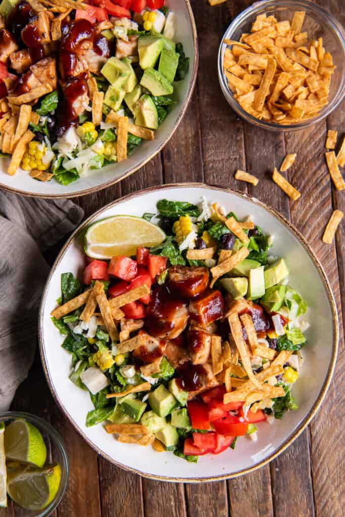 BBQ Chicken Salad (CPK Copycat) | Valerie's Kitchen
