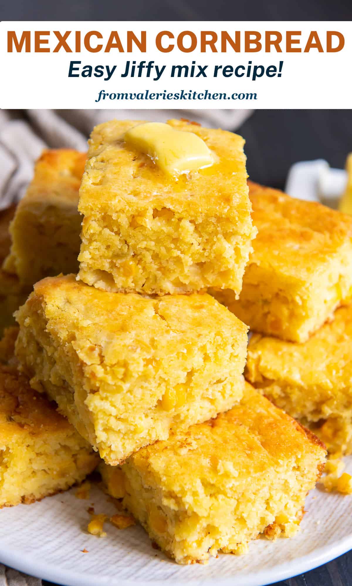 Mexican Cornbread (with Jiffy Corn Muffin Mix) | Valerie's Kitchen