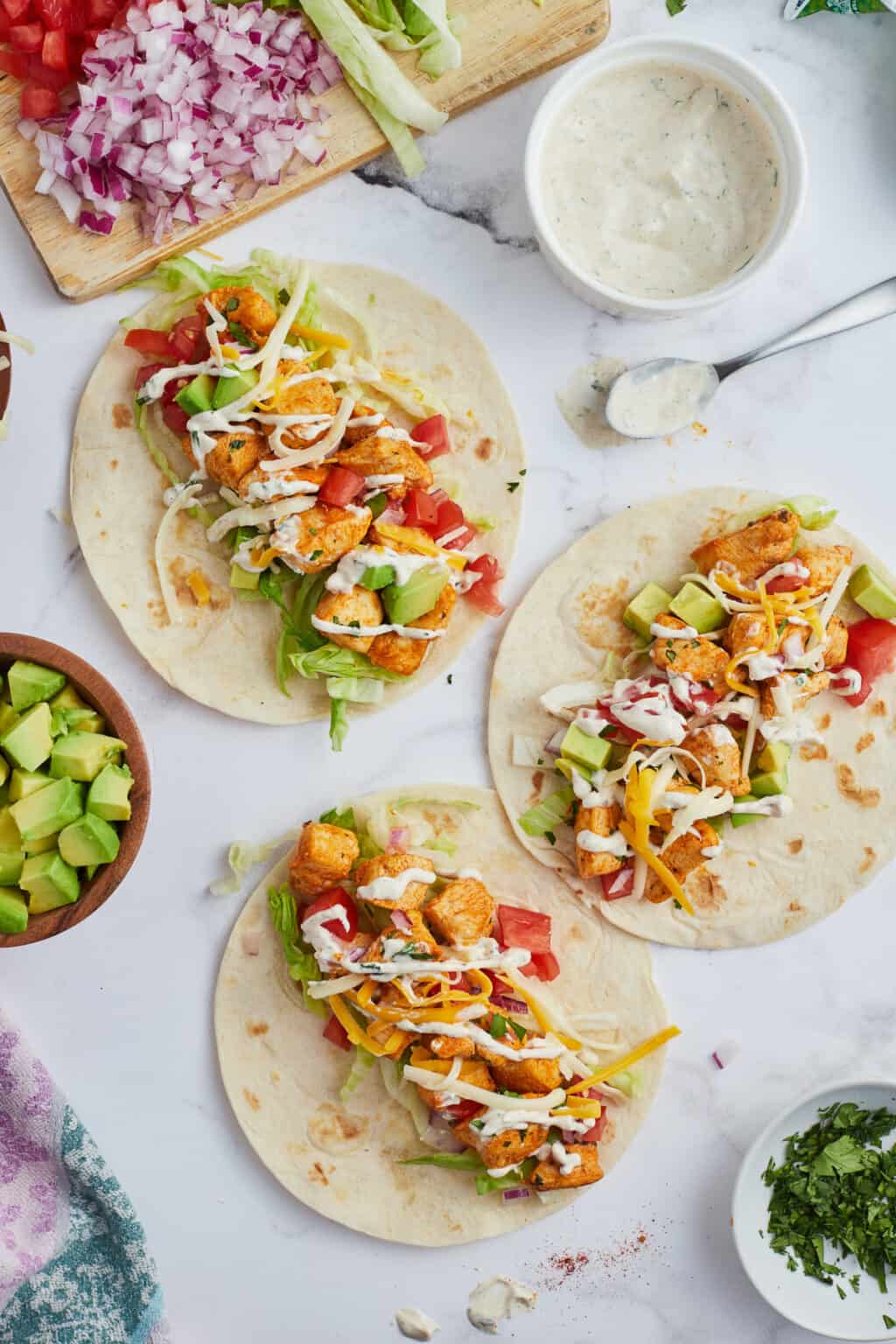 Ranch Chicken Tacos