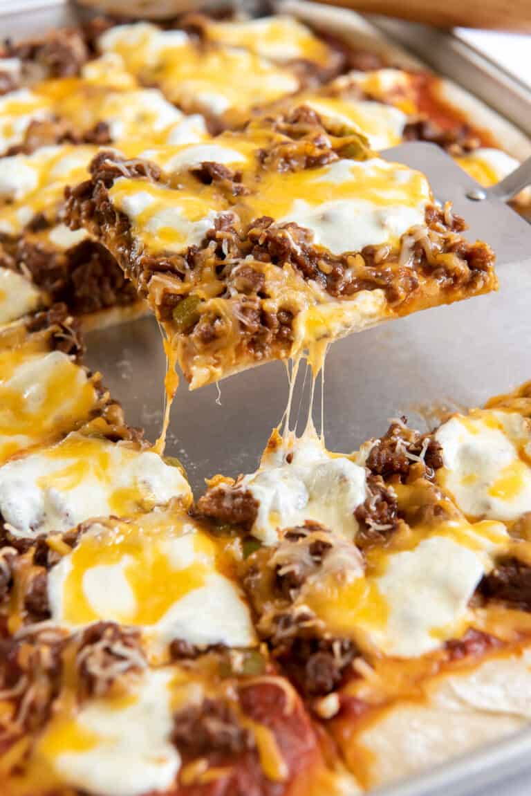 Cheeseburger Pizza | Valerie's Kitchen
