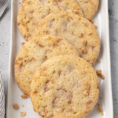 Butter Toffee Cookies | Valerie's Kitchen