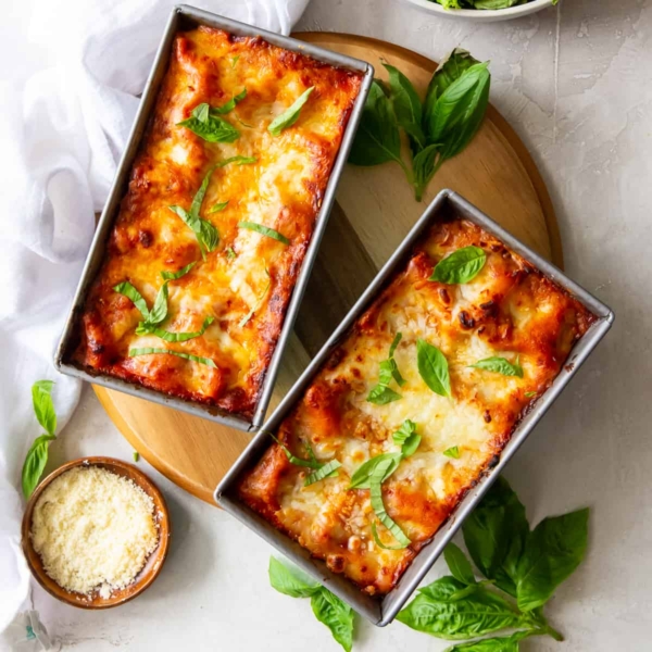 Lasagna For Two (Loaf Pan Lasagna) | Valerie's Kitchen