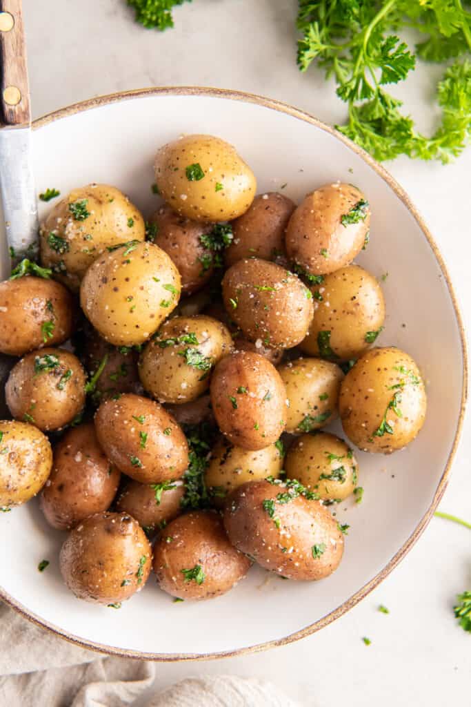Parsley Potatoes (Easy Boiled Potatoes) | Valerie's Kitchen