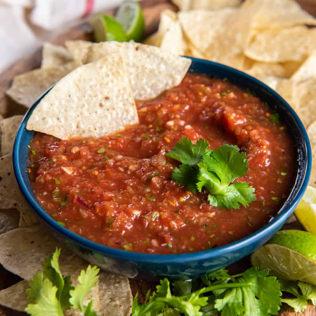 Blender Salsa (Restaurant Style) | Valerie's Kitchen