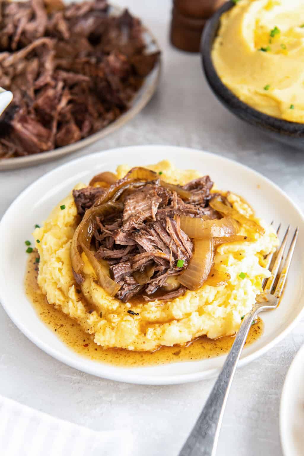 Slow Cooker Green Chile Beef | Valerie's Kitchen