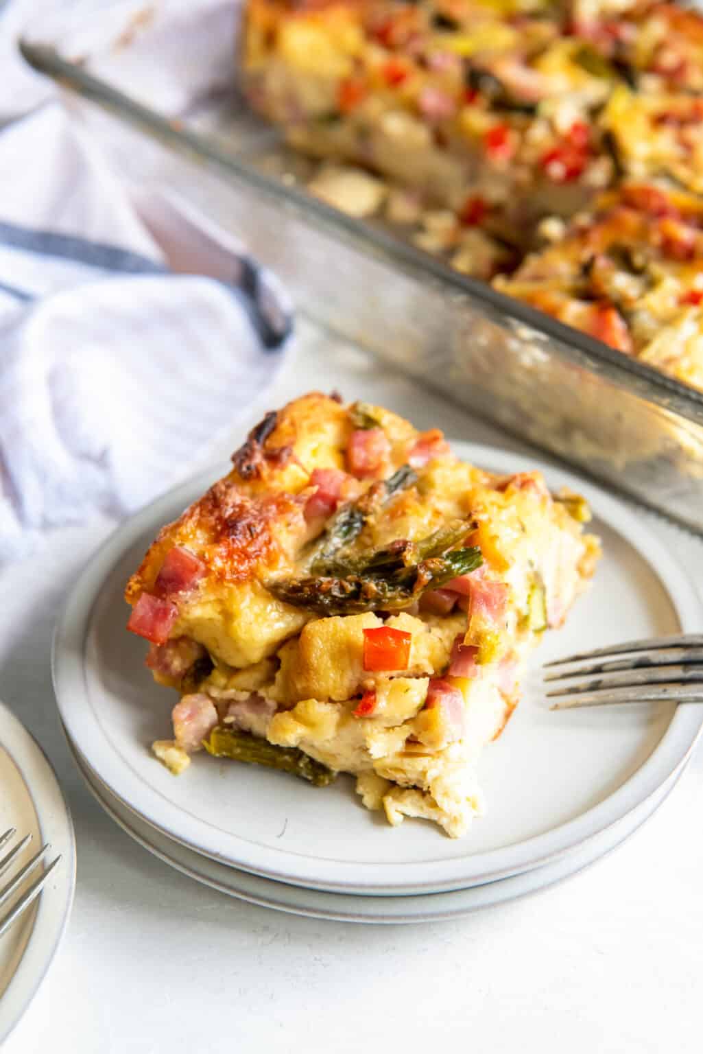 Ham and Asparagus Strata