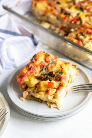 Ham and Asparagus Strata