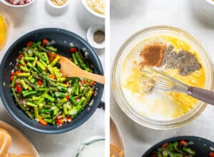 Ham and Asparagus Strata