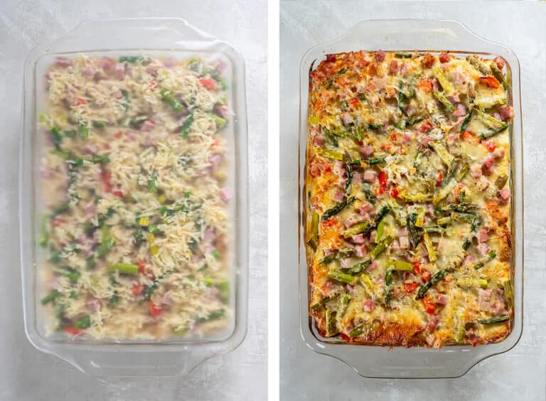 Ham and Asparagus Strata