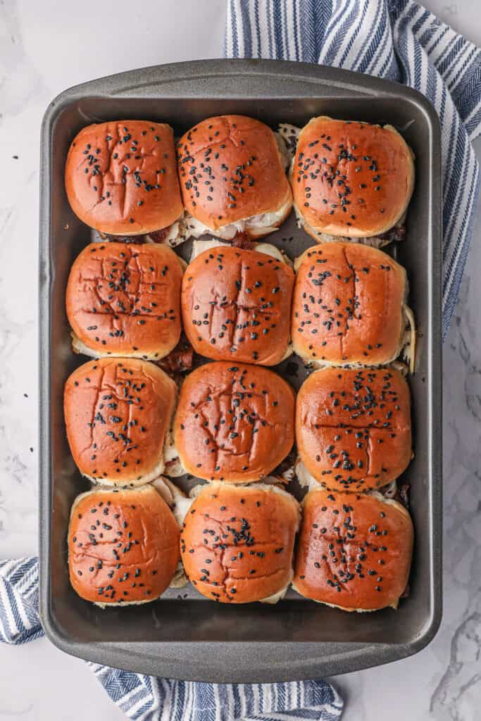 Turkey Bacon Ranch Sliders | Valerie's Kitchen