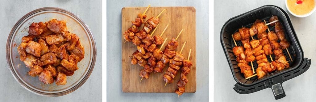 Bang Bang Chicken Skewers | Valerie's Kitchen