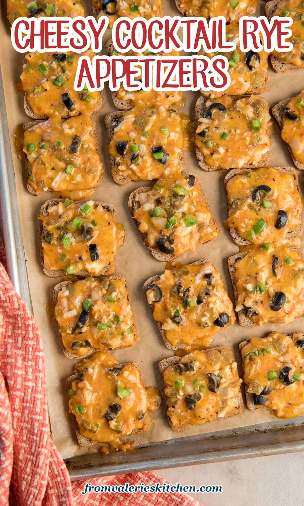Cheesy Cocktail Rye Appetizers | Valerie's Kitchen