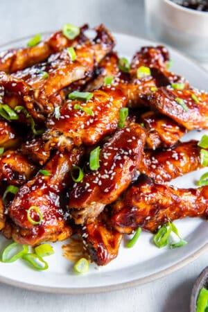 Sticky Asian Chicken Wings | Valerie's Kitchen
