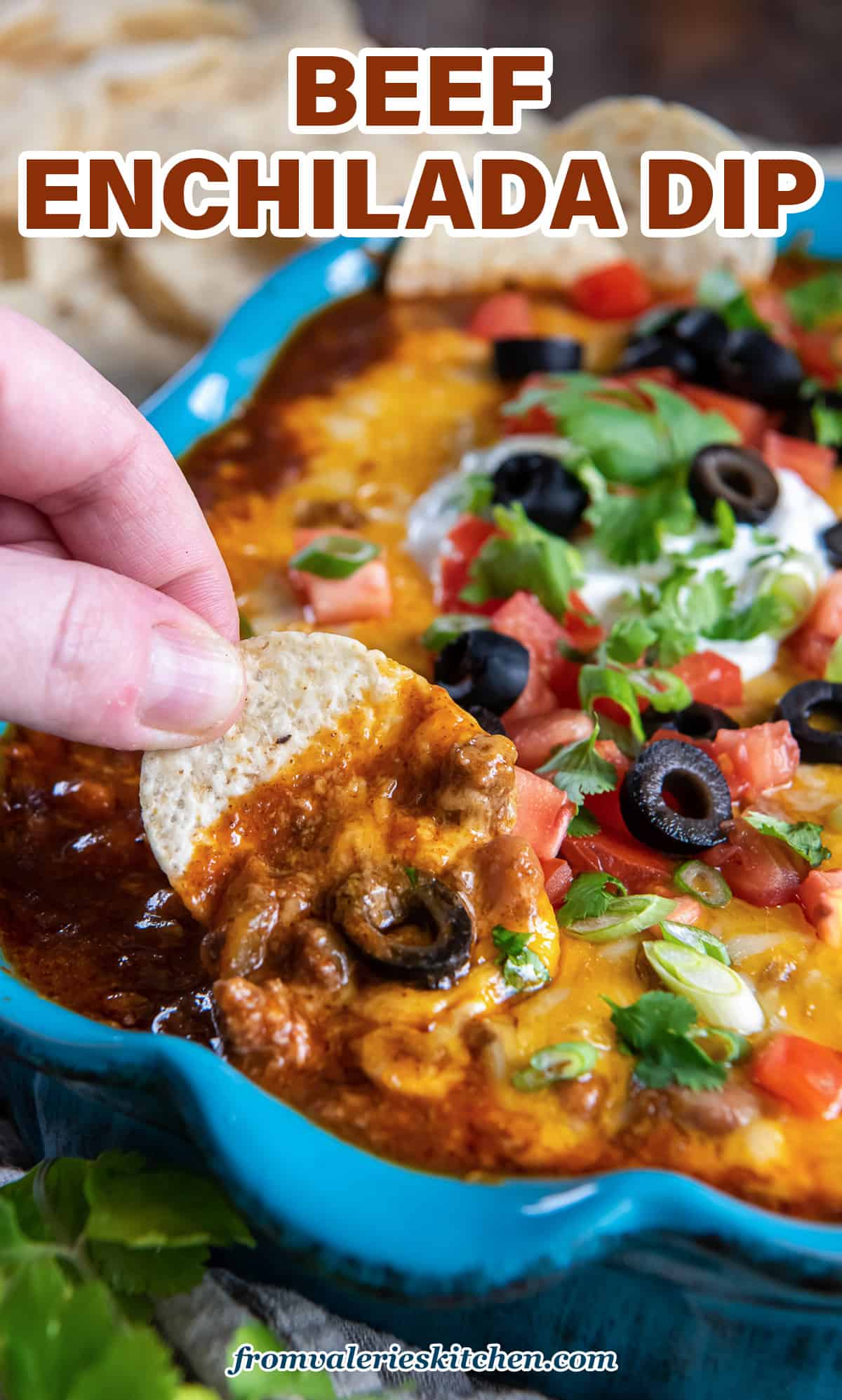 Beef Enchilada Dip | Valerie's Kitchen