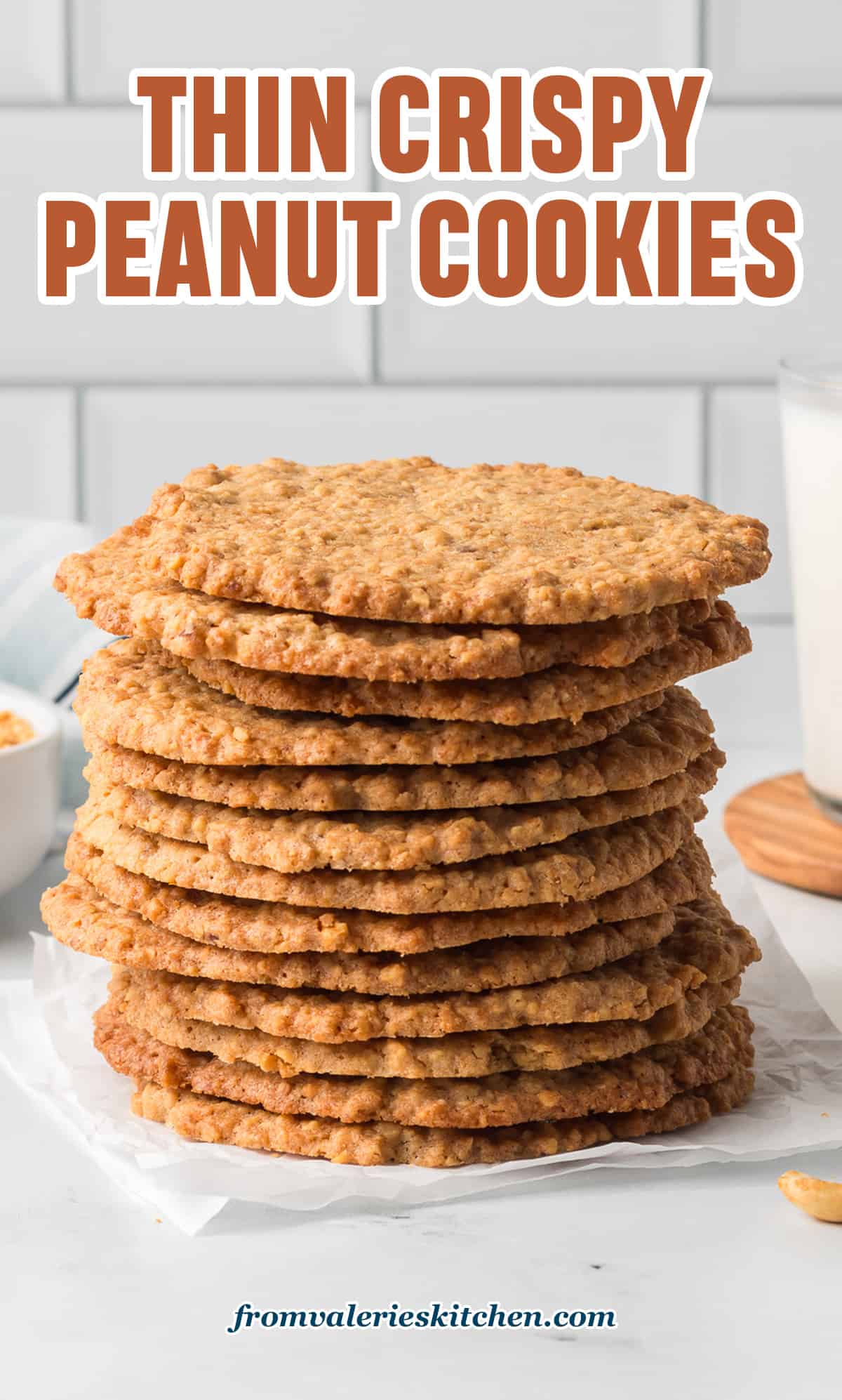 Thin Crispy Peanut Cookies