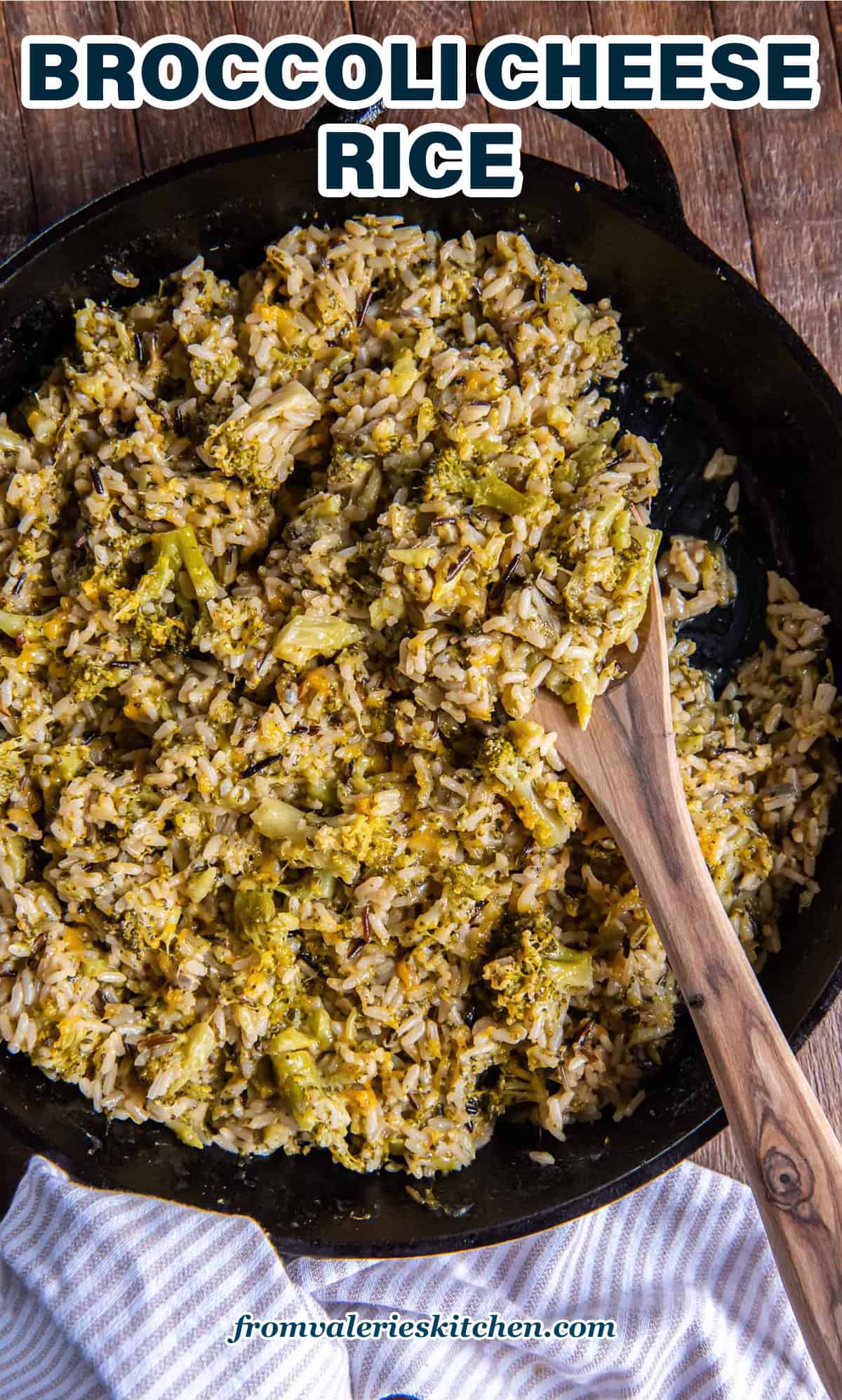 Broccoli Cheese Rice | Valerie's Kitchen