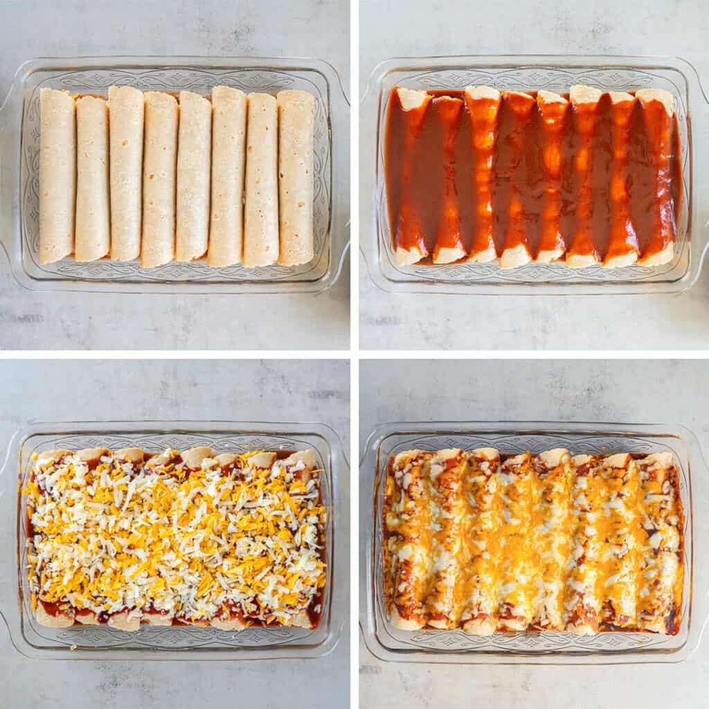 Easy Chicken Enchiladas