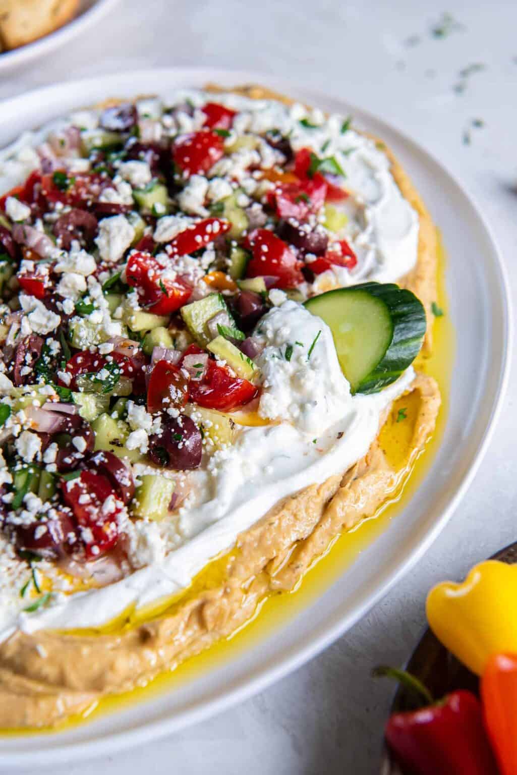 Layered Greek Dip | Valerie's Kitchen