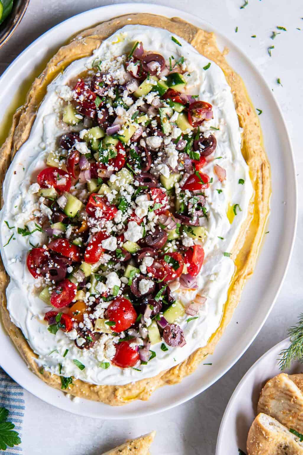 Layered Greek Dip | Valerie's Kitchen
