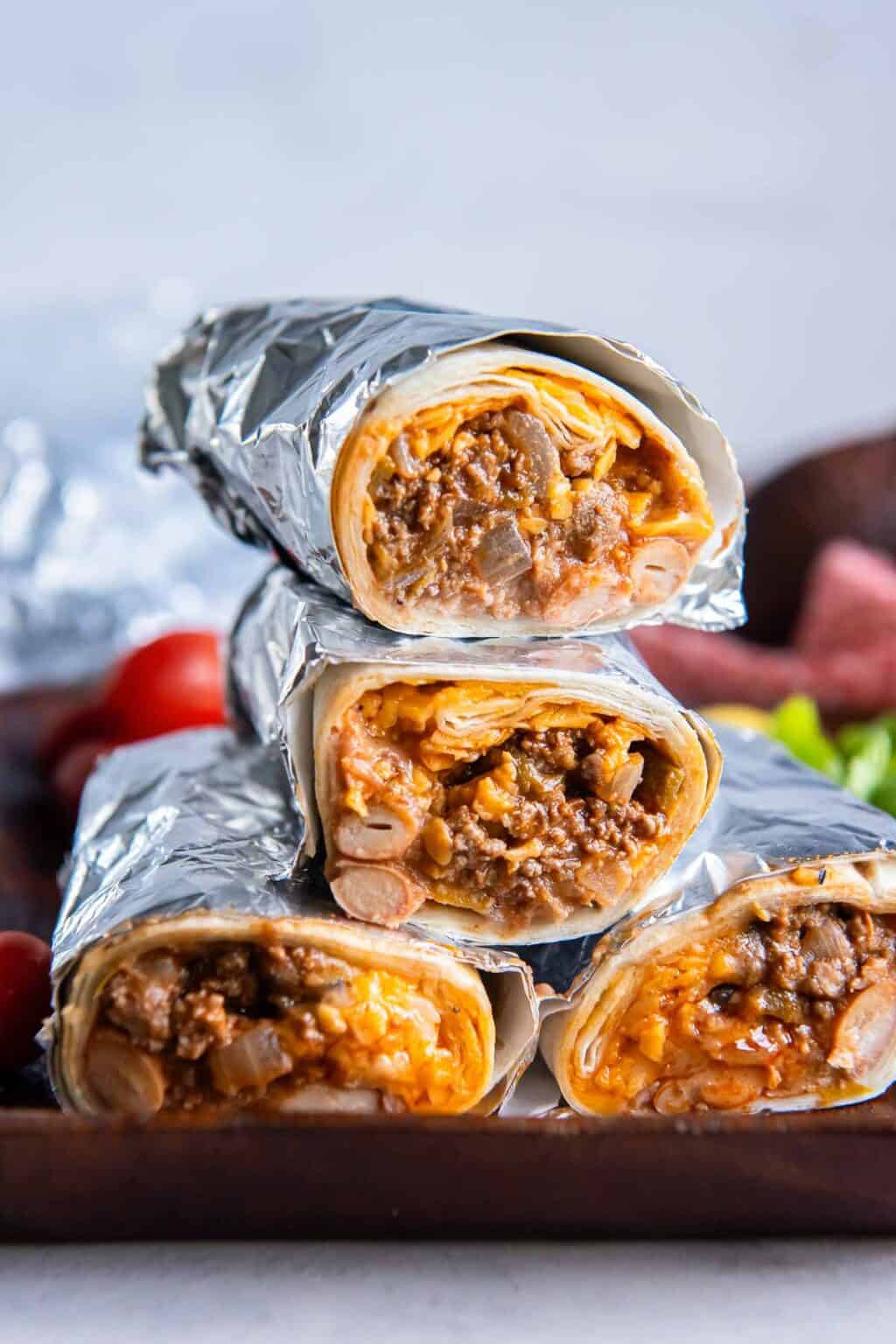 Beef and Bean Burritos (Freezer-Friendly) | Valerie's Kitchen