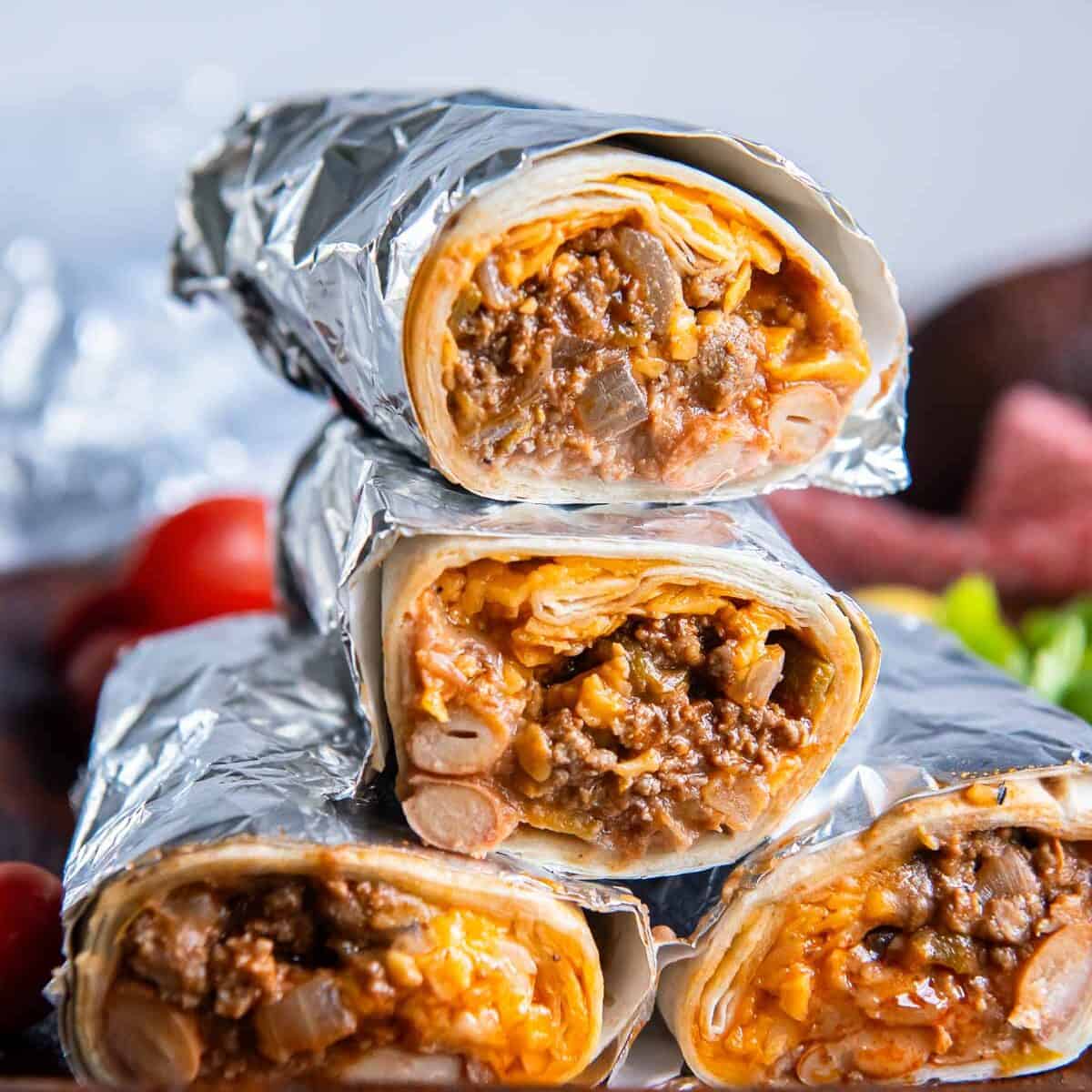 Beef and Bean Burritos (Freezer-Friendly) | Valerie's Kitchen