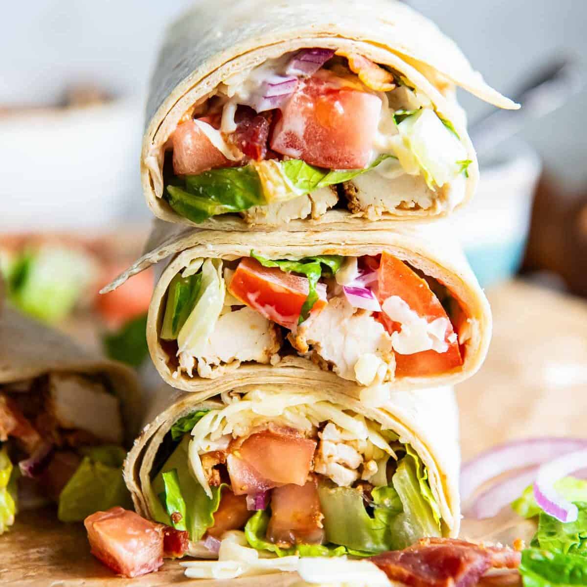 Chicken Bacon Ranch Wraps