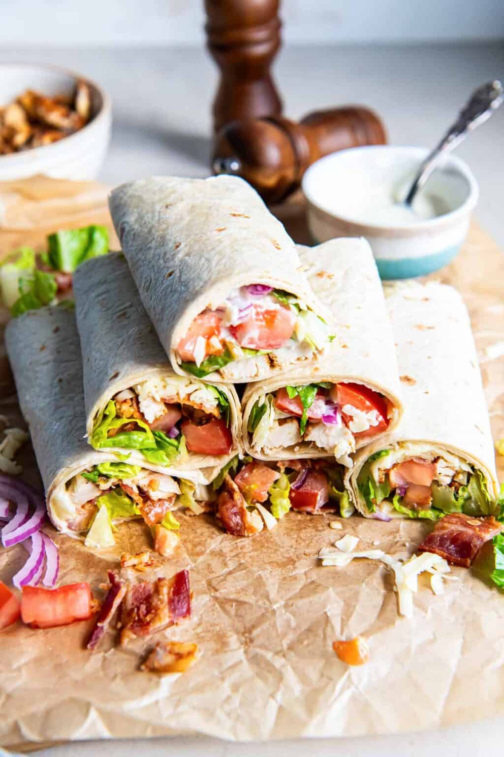 Chicken Bacon Ranch Wraps