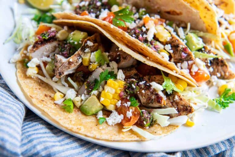 Chimichurri Chicken Tacos | Valerie's Kitchen