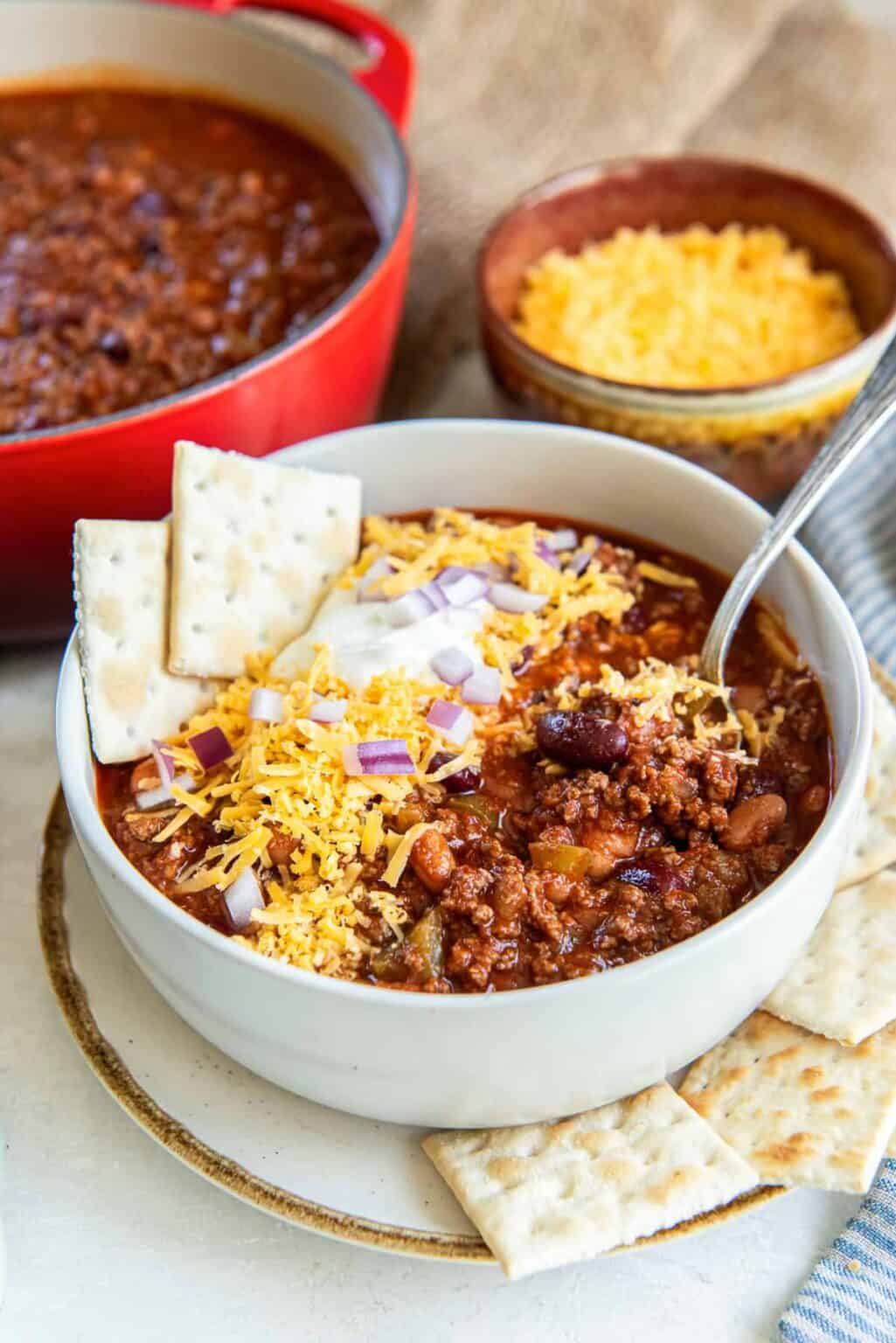 Ground Beef Chili | Valerie's Kitchen
