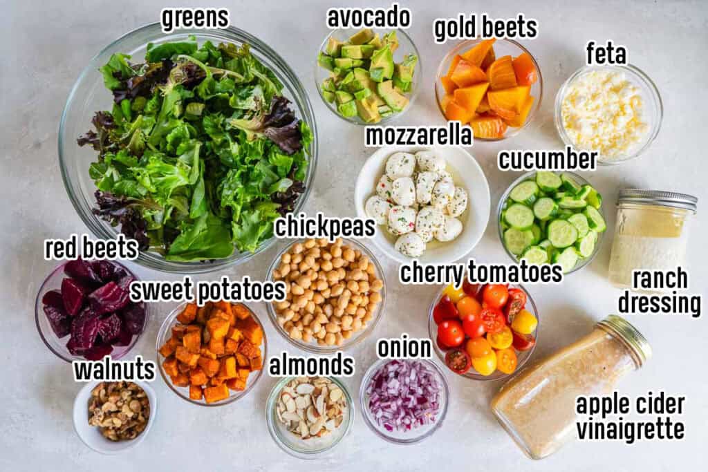 Salad Bar Ideas (Salad Bar at Home) | Valerie's Kitchen