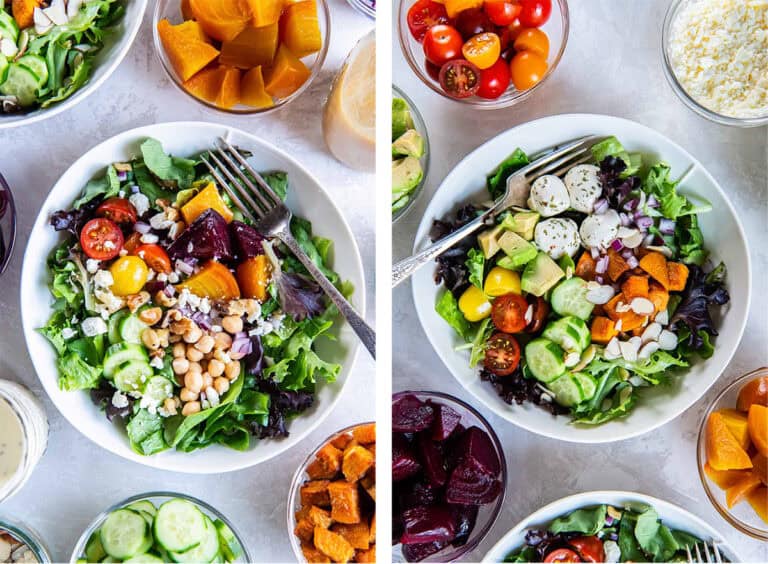 Salad Bar Ideas (Salad Bar at Home) | Valerie's Kitchen