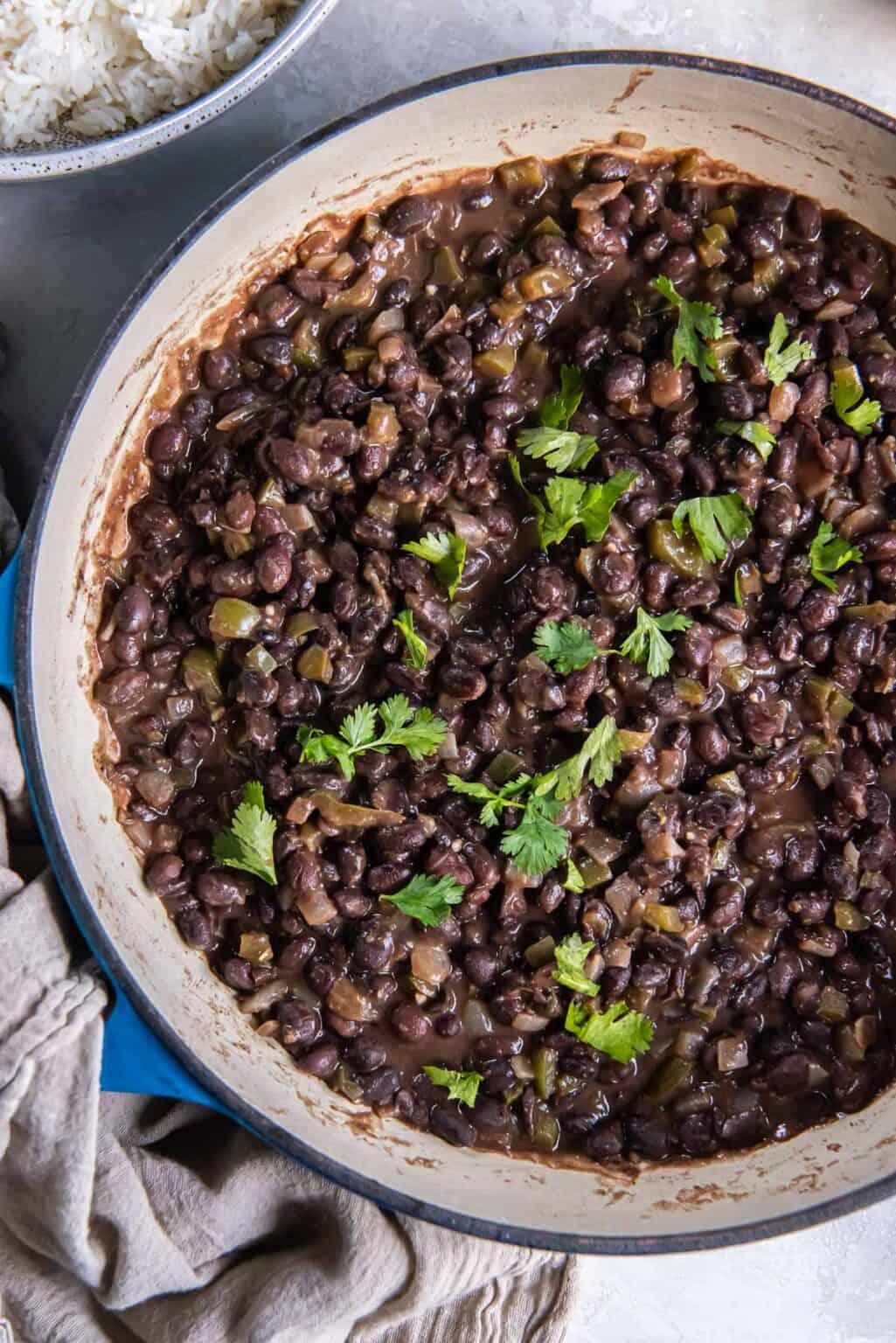 Easy Cuban Black Beans | Valerie's Kitchen