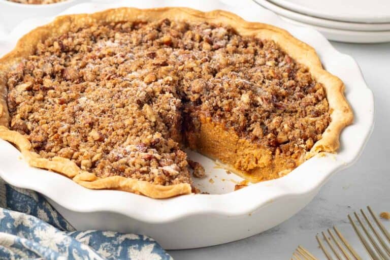 Praline Pumpkin Pie | Valerie's Kitchen