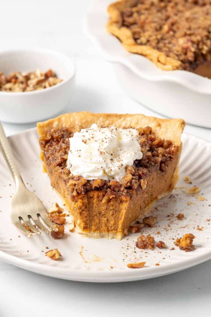 Praline Pumpkin Pie | Valerie's Kitchen