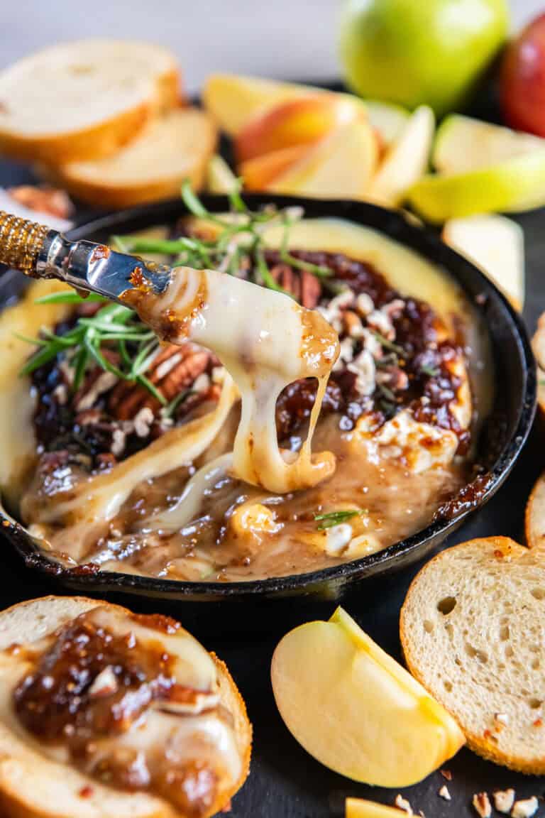 Baked Brie with Jam | Valerie's Kitchen