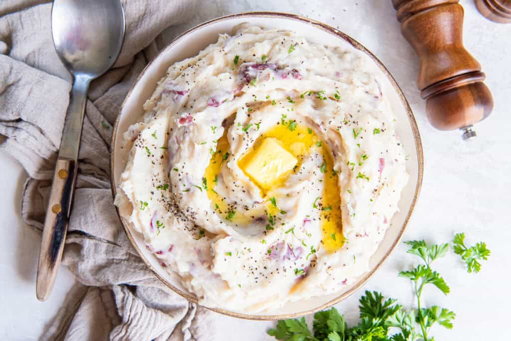 Mashed Red-Skinned Potatoes | Valerie's Kitchen