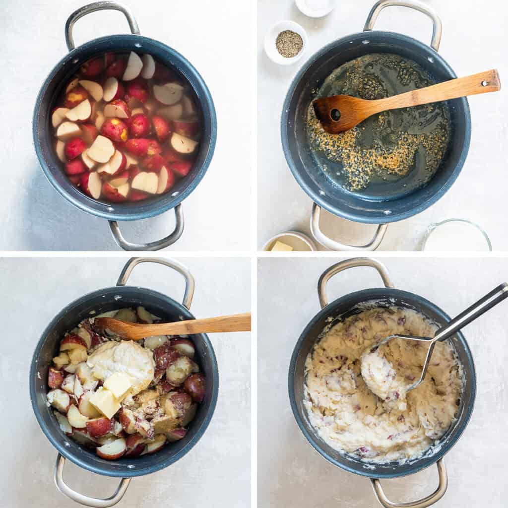 Mashed Red-Skinned Potatoes