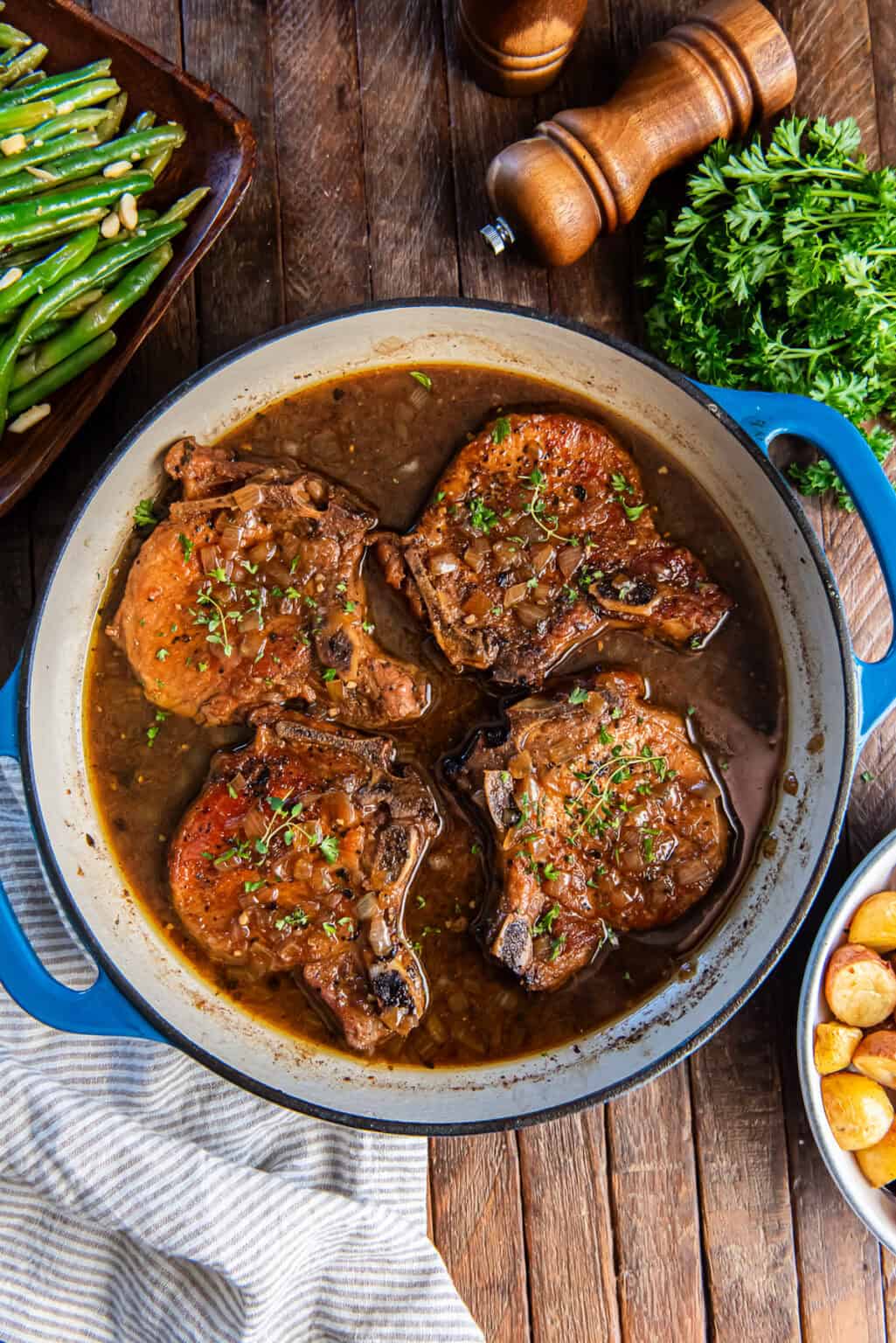 Skillet Braised Pork Chops
