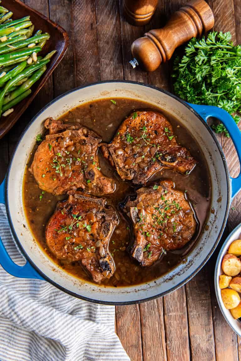 Skillet Braised Pork Chops