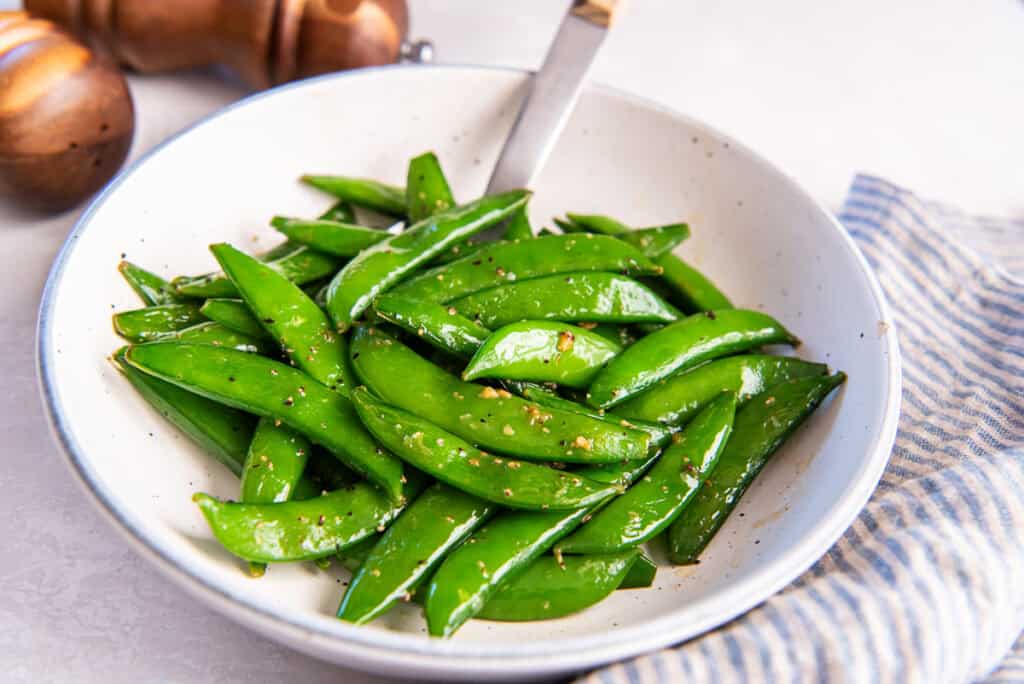 Sautéed Sugar Snap Peas | Valerie's Kitchen
