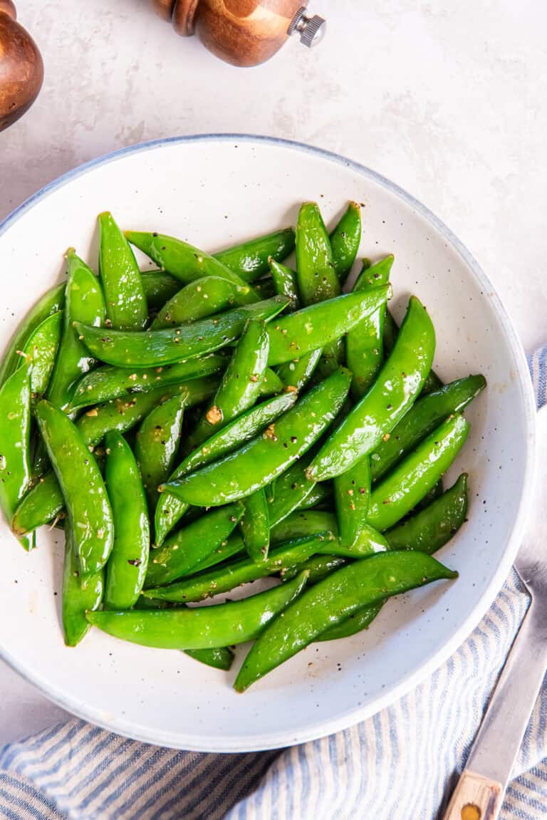 Sautéed Sugar Snap Peas | Valerie's Kitchen