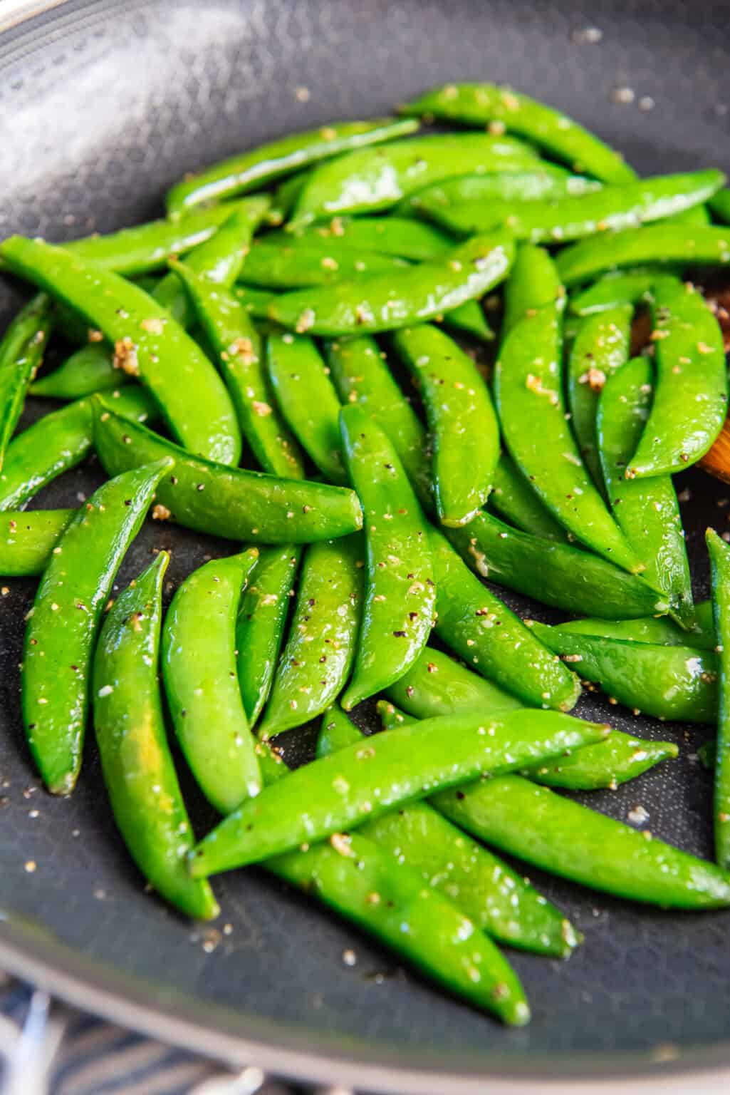 Sautéed Sugar Snap Peas | Valerie's Kitchen