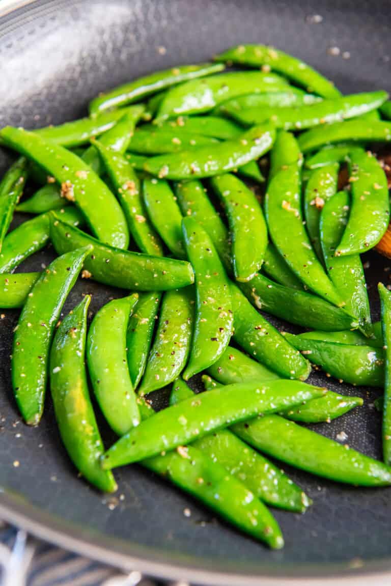 Sautéed Sugar Snap Peas | Valerie's Kitchen