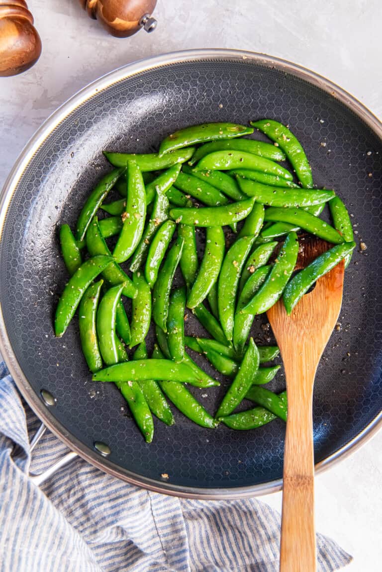 Sautéed Sugar Snap Peas | Valerie's Kitchen